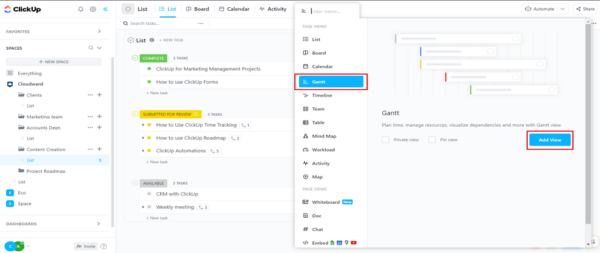 How to Use the ClickUp Gantt Chart Feature in 2023: ClickUp Gantt Charts Explained – StorageNewsBox